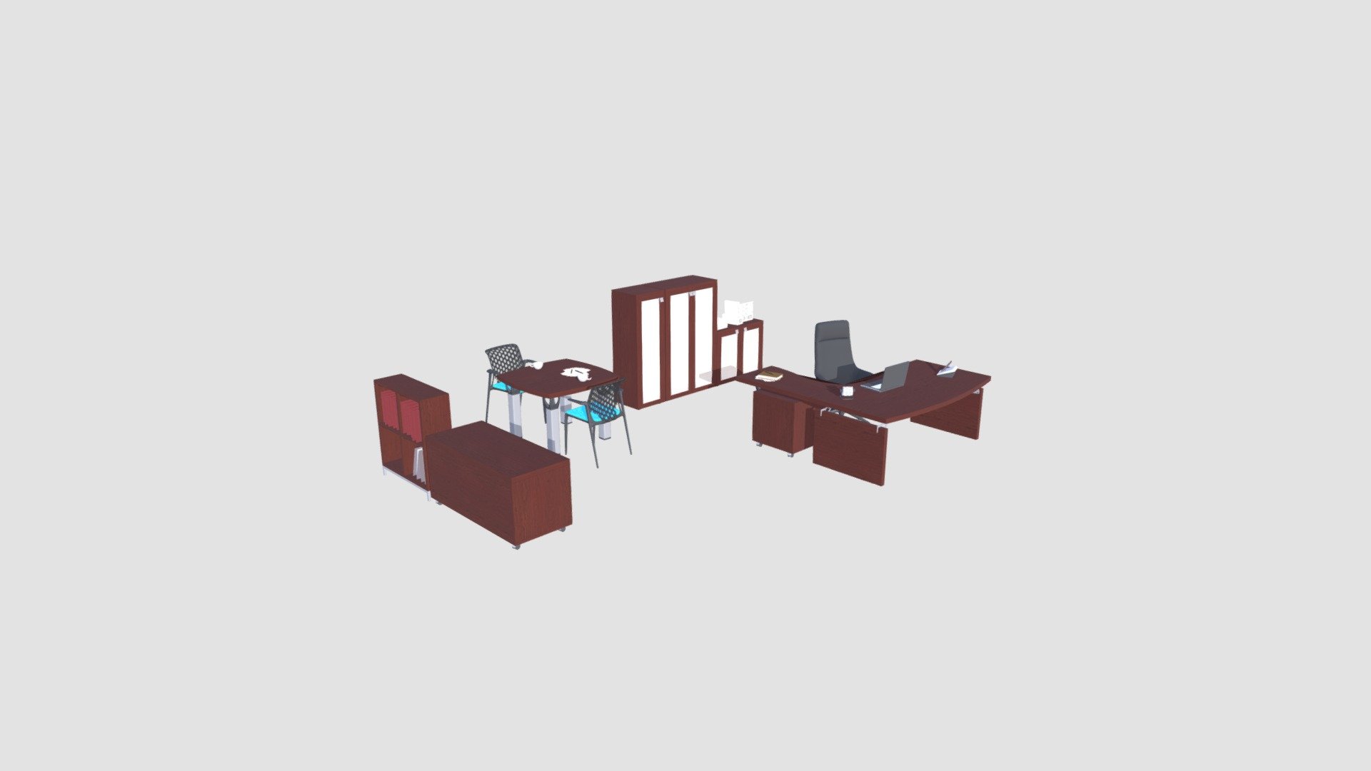 office set - Buy Royalty Free 3D model by Evermotion [151402c ...