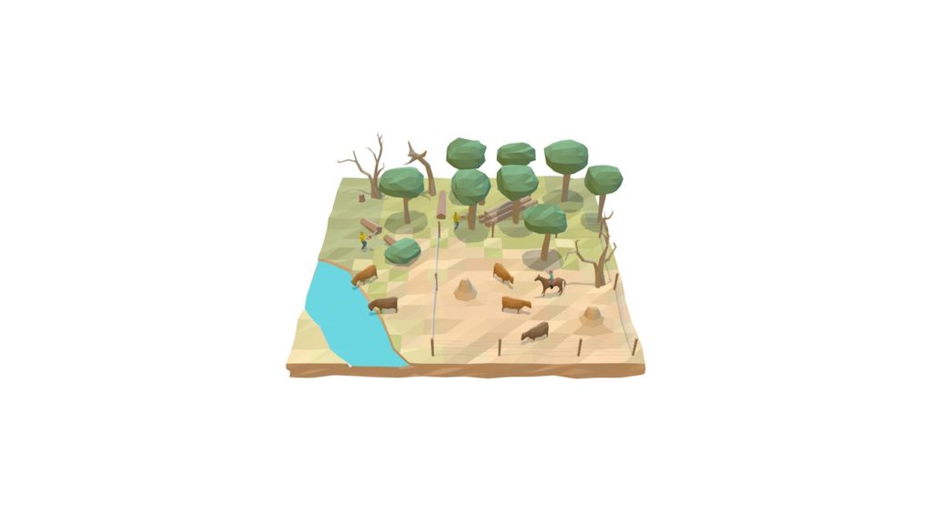 Traditional ranching - 3D model by FolhaGráficos (@artefolha) [1514d3e ...