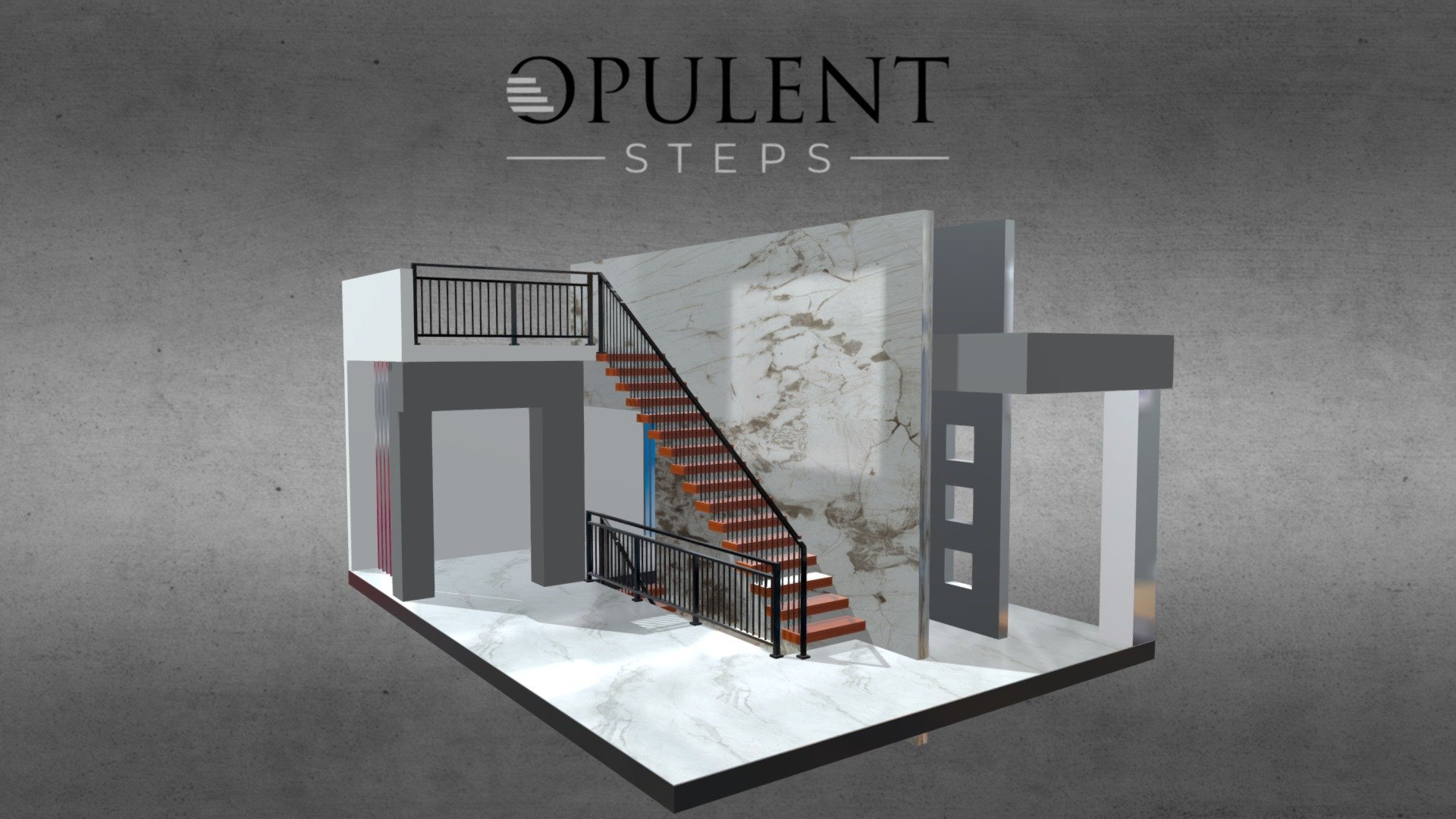 PR-F009 - 3D model by OPULENT STEPS (@3D.Viewer) [1515973] - Sketchfab