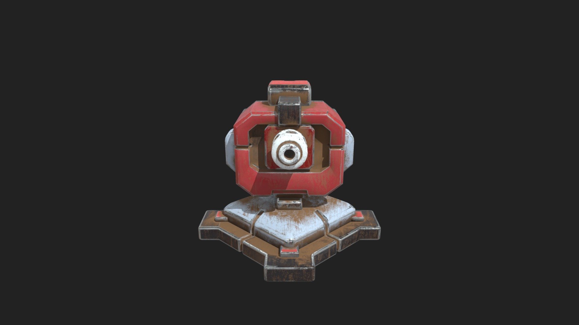 Turret ver.№2 - Download Free 3D model by Dackmarr [1516641] - Sketchfab
