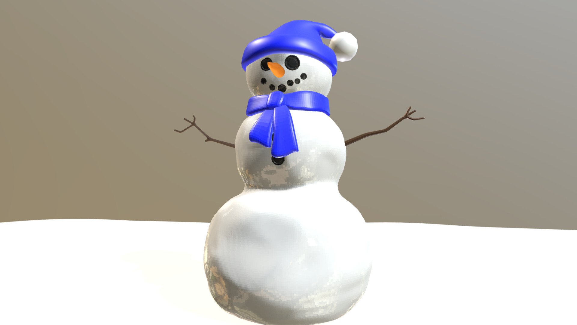 3D Model Of A Snowman - 3D model by vitesh89 [151864b] - Sketchfab