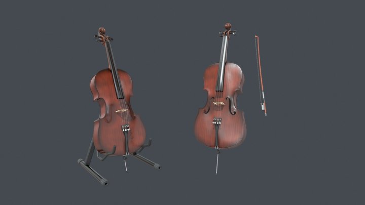 Cello 3D models - Sketchfab
