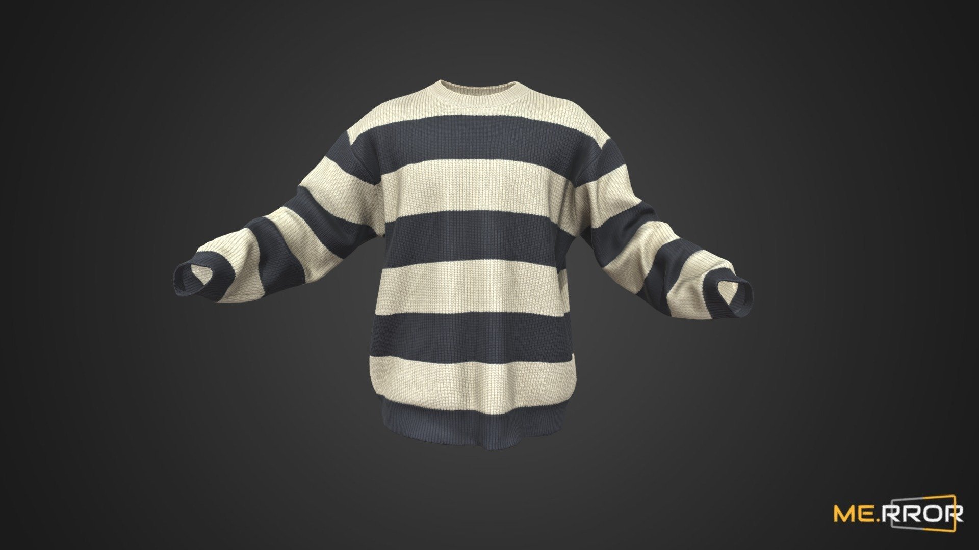 [Game-Ready] Striped Knit Sweater - Buy Royalty Free 3D model by ME ...