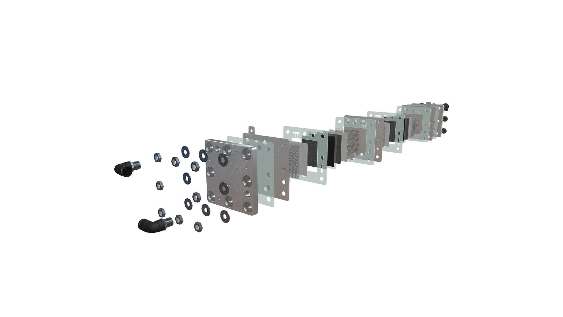 PEM Cell Stack - 3D model by AMCS eLearning (@AMCSeLearning) [151d6b4 ...