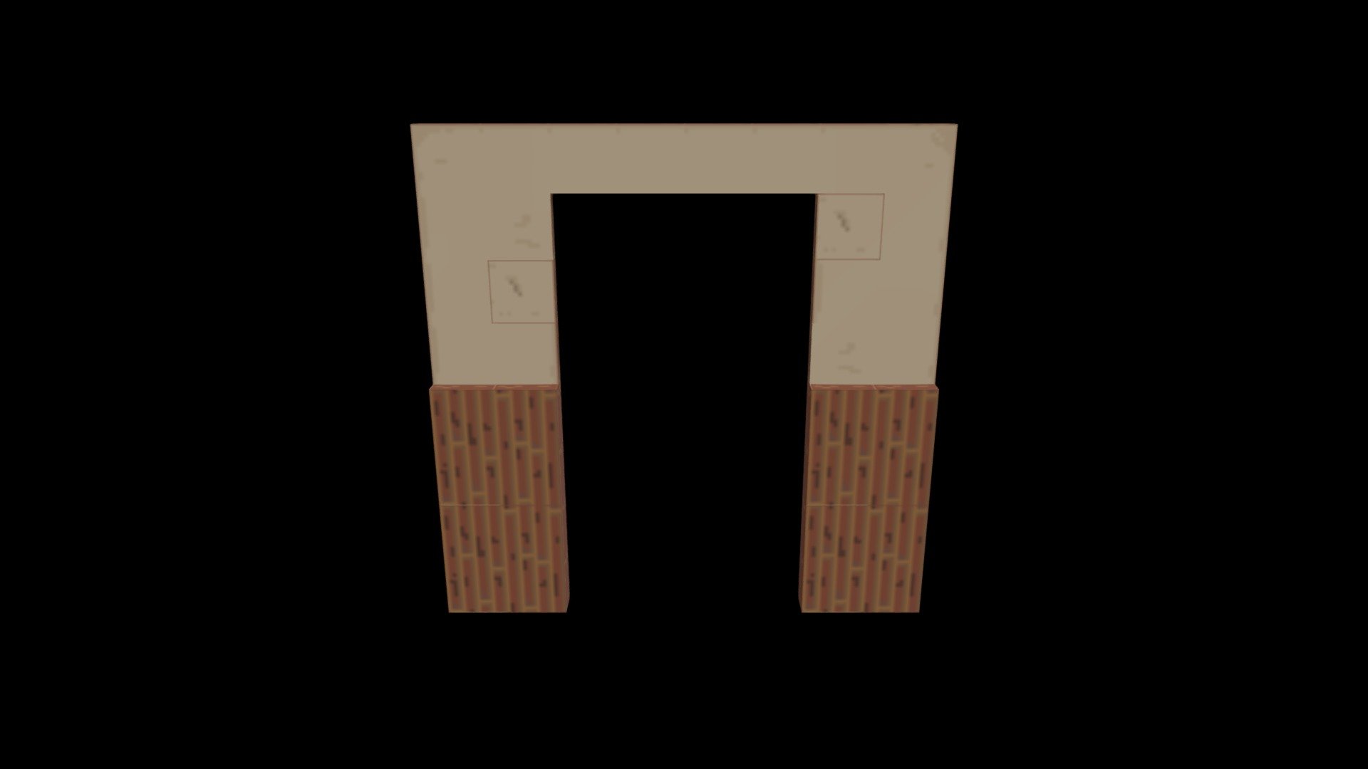 Full Wall w/ Doorway (Modular) - Download Free 3D model by Twytchi ...
