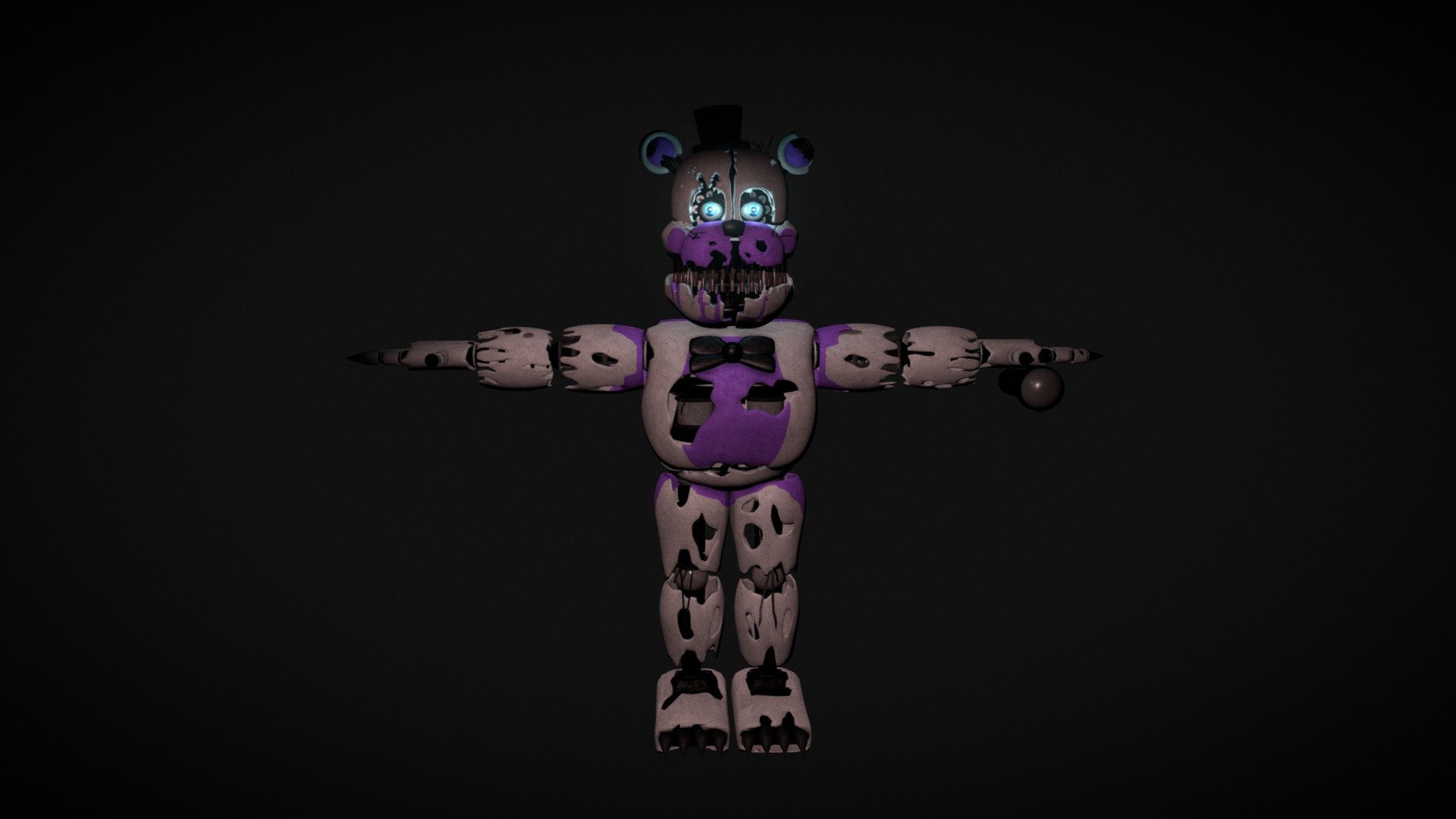 Nightmare Funtime Freddy (BNC) - Download Free 3D model by 3D_Garbage ...