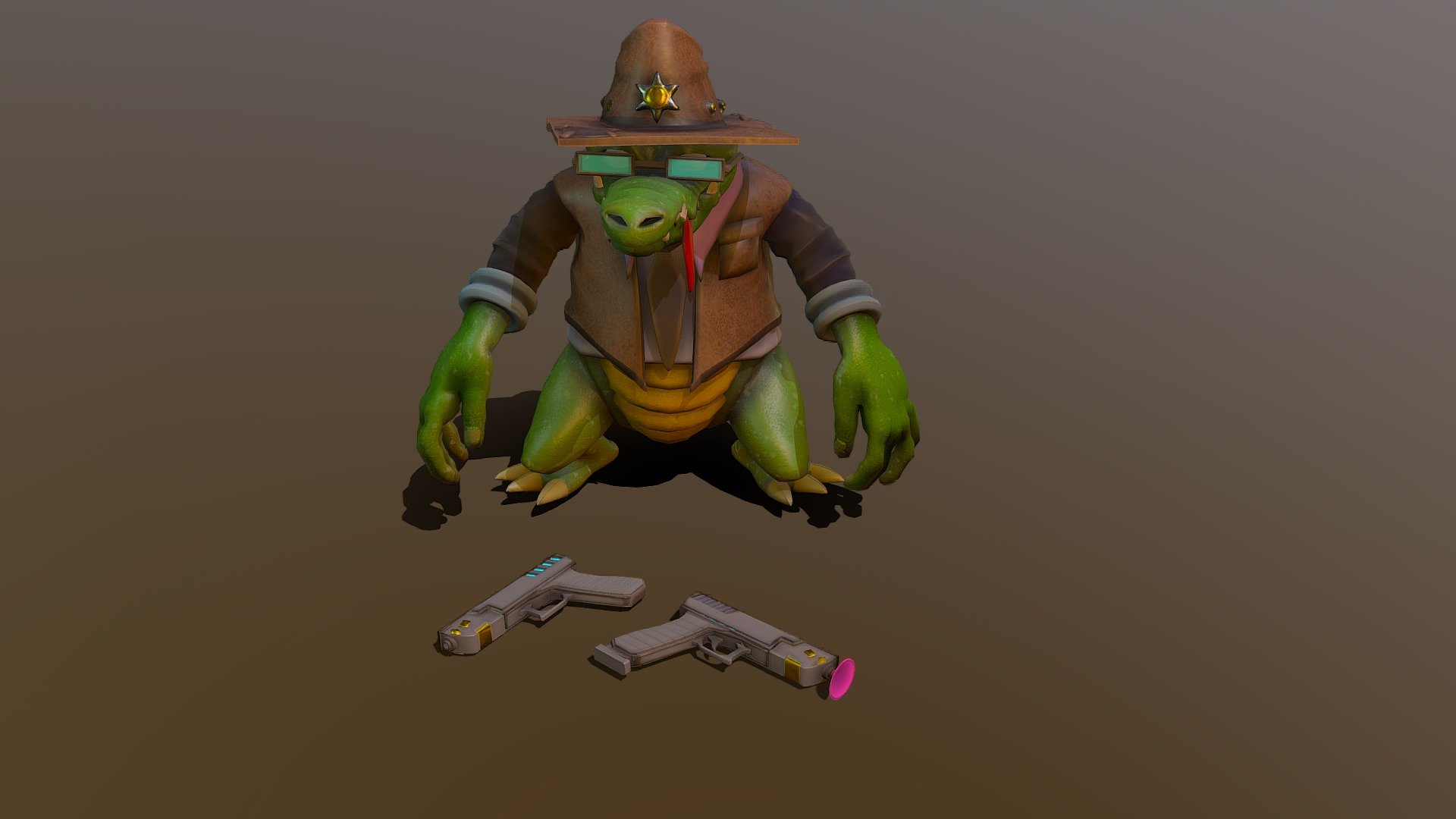 Final assignment: Croco - 3D model by woutdecroos [1523cd7] - Sketchfab