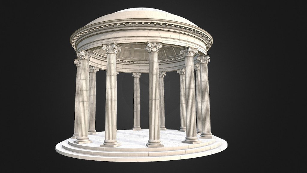 Temple 01 - 3D model by HERES [1526d57] - Sketchfab