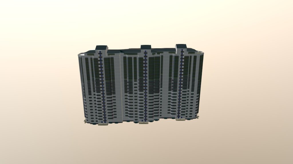 Residential complex "Admiral" Building 4 - 3D model by Aleksandr ...