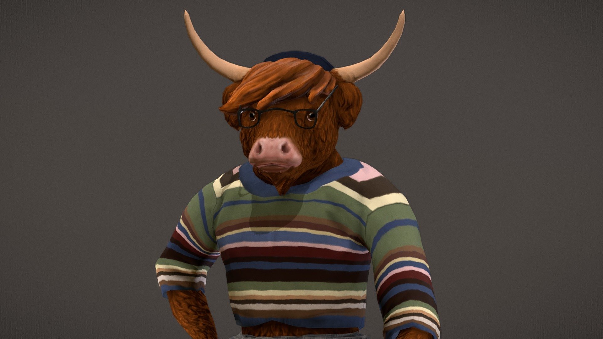 Fenrin Stonehorn (with normalmap) - 3D model by NuriyaBouwman [152e8e9 ...