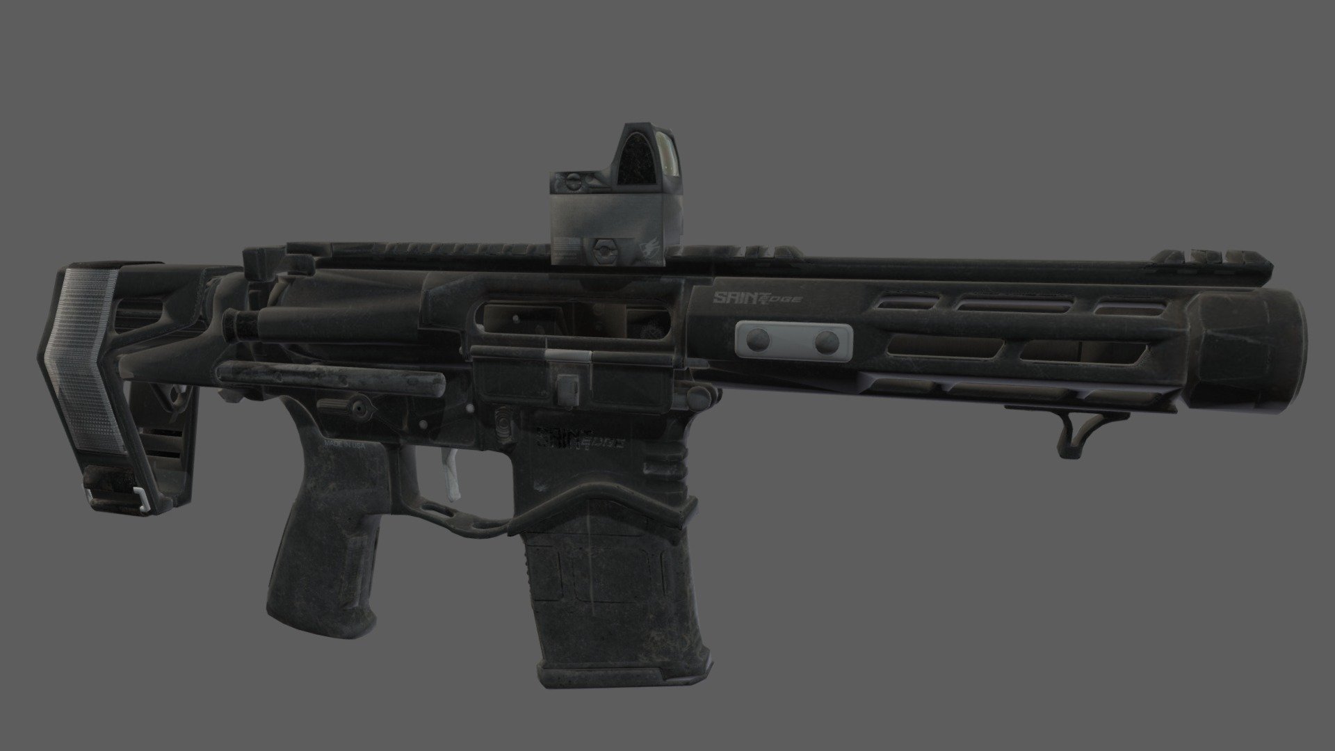 Springfield Armory - Saint Edge AR-15 Pistol - Download Free 3D model ...