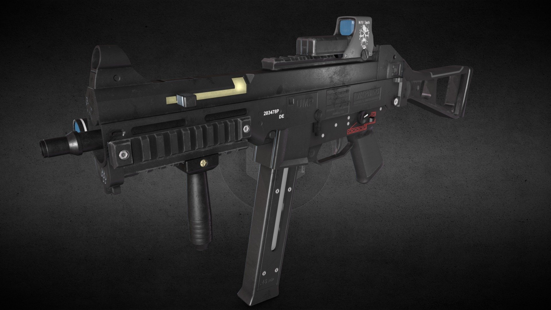 Ump.45 - Download Free 3D model by Rahul Kumar Dey (@Elementbreeder ...
