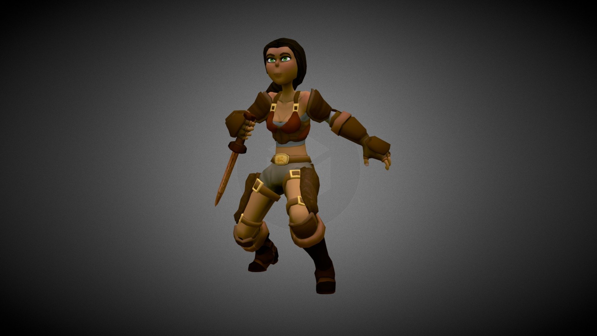 Wooden Dagger Thief - 3D model by Sam Stewart (@SamJStewart) [1533b23 ...