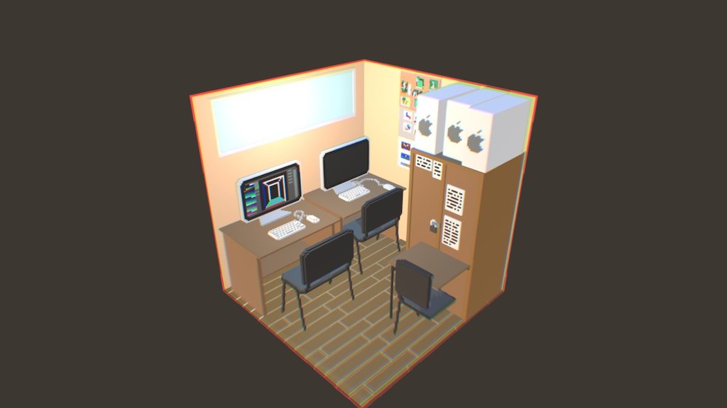 Computer Station - 3D model by ZPSP [15345d1] - Sketchfab
