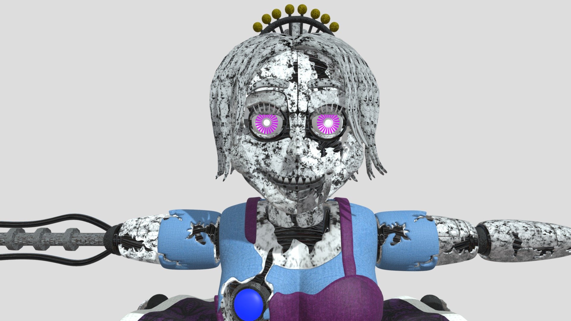 Stylized Scrap Ballora 3.6 by xXMrTrapXx - Download Free 3D model by ...