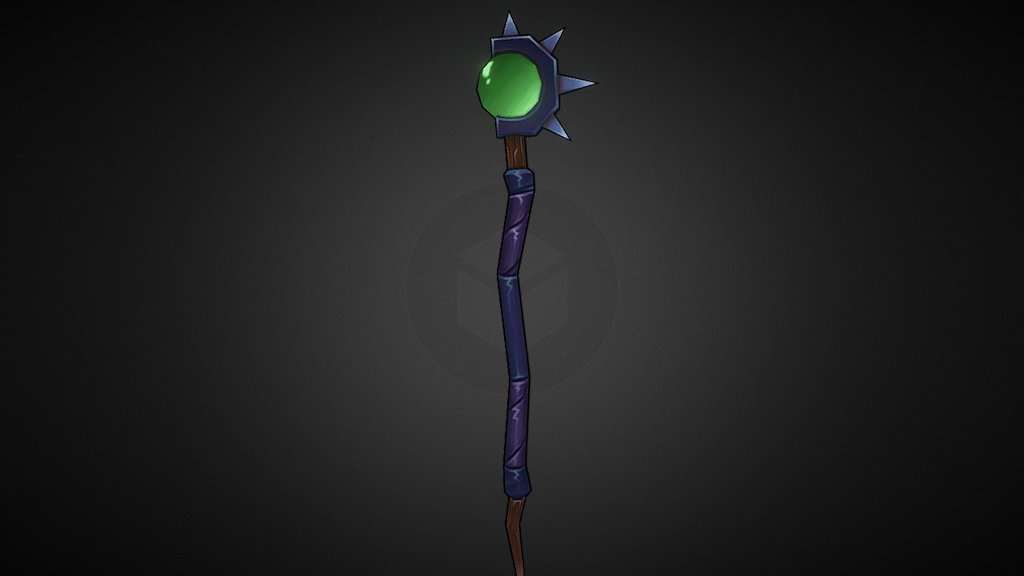 Staff - 3D model by Offy (@axe163) [1535843] - Sketchfab