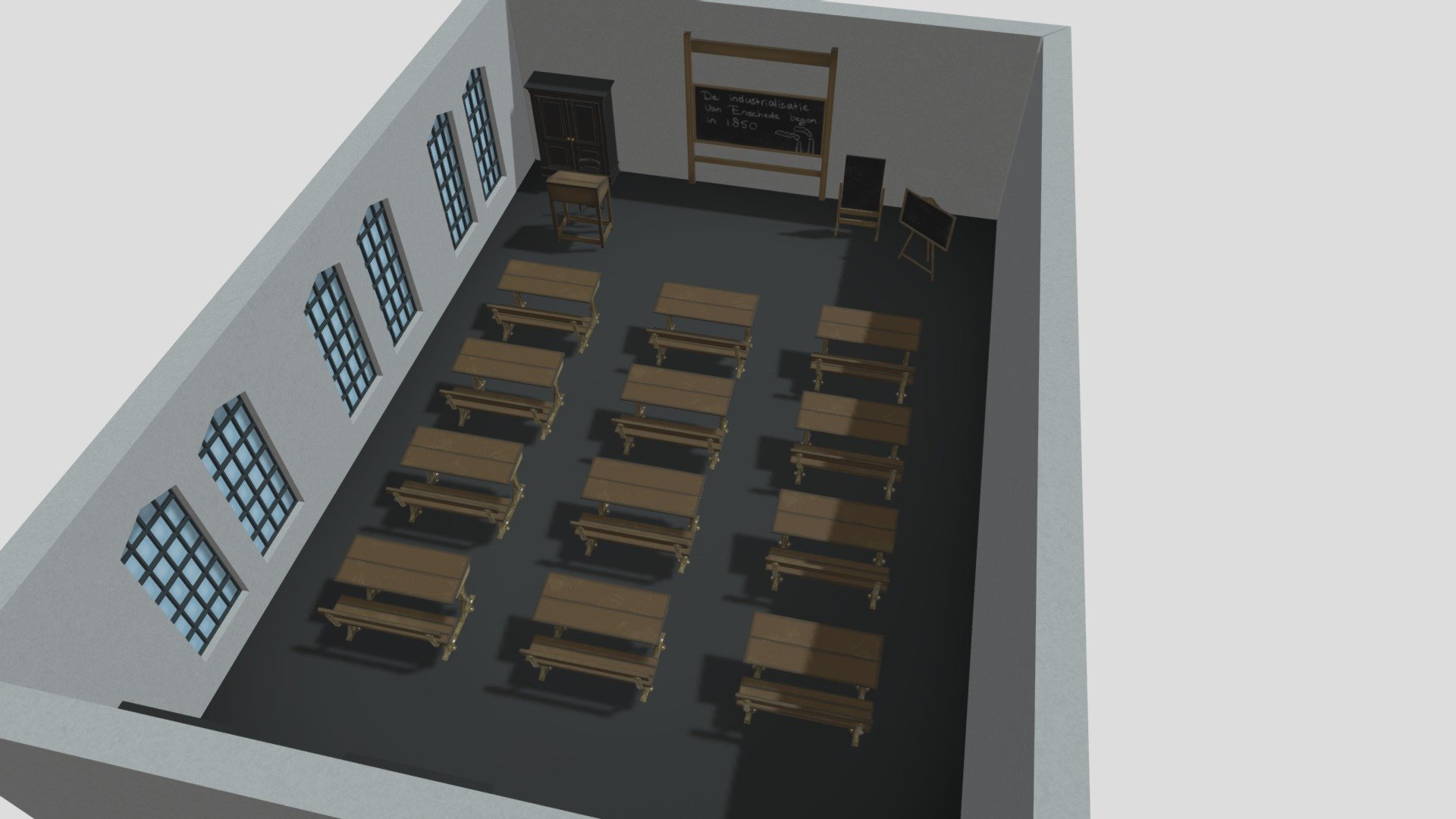 1900s classroom - 3D model by ArtasticCorner (@artastic_corner ...