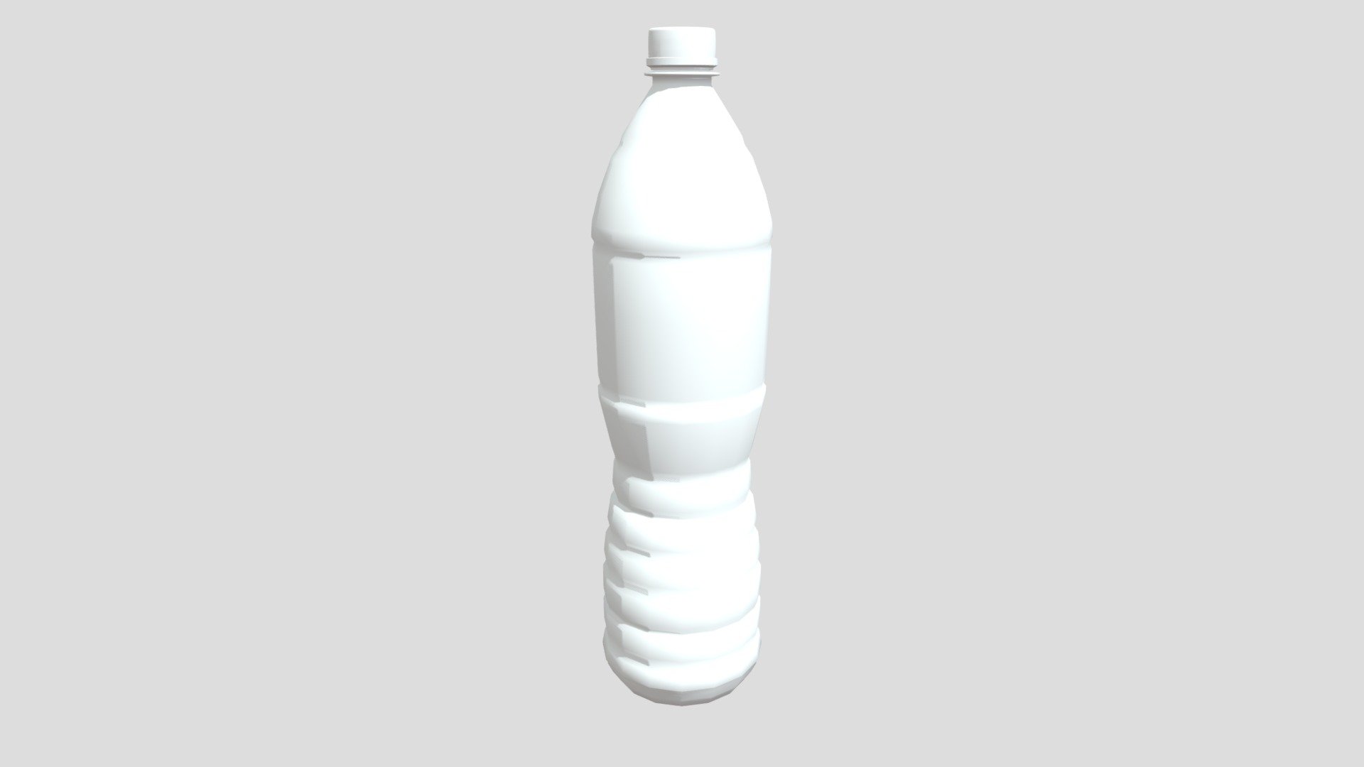 Simple 3D Water Bottle Model (No Texture) - Download Free 3D model by ...