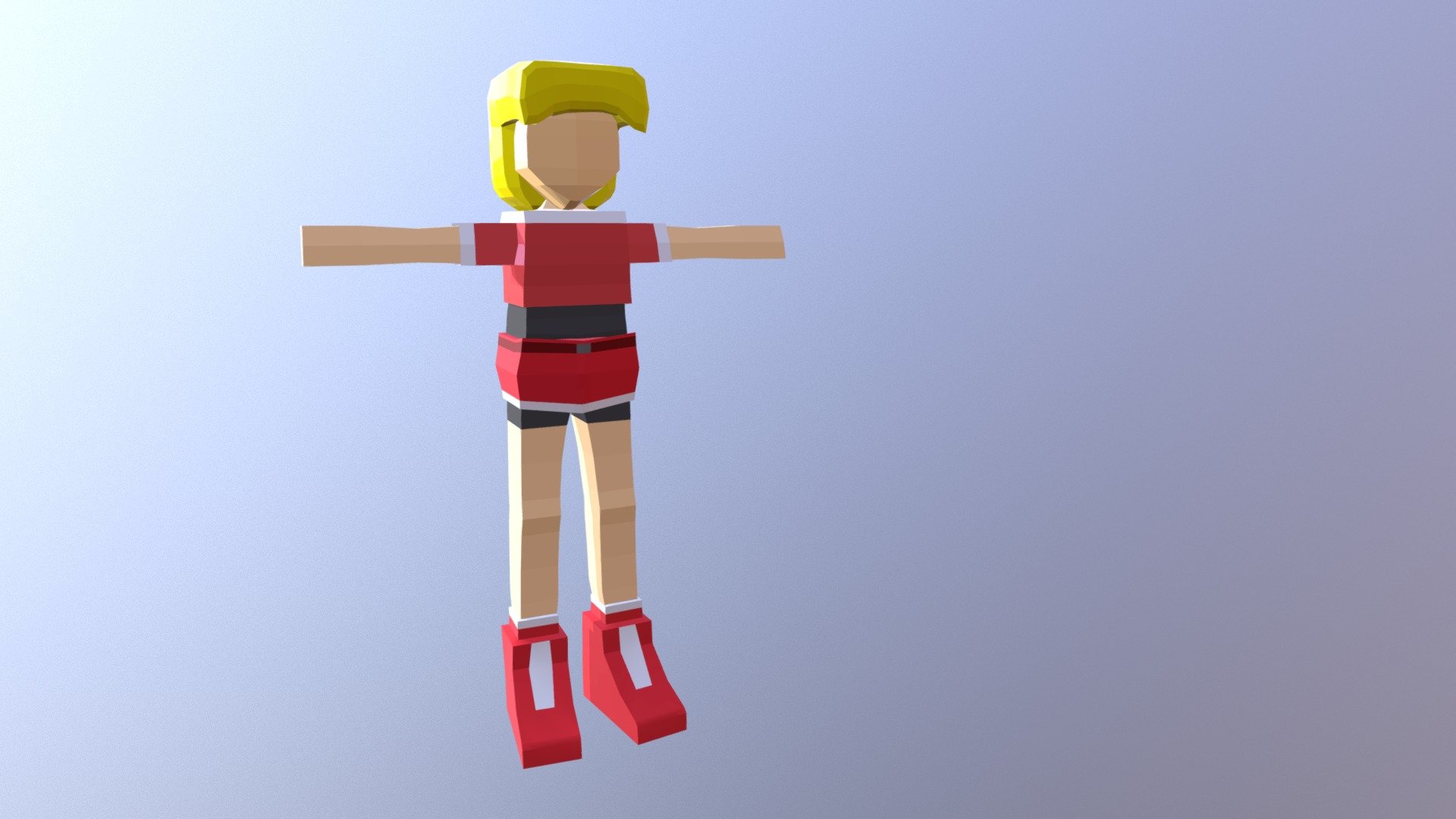 First character design. - 3D model by Oskar9b [153c255] - Sketchfab
