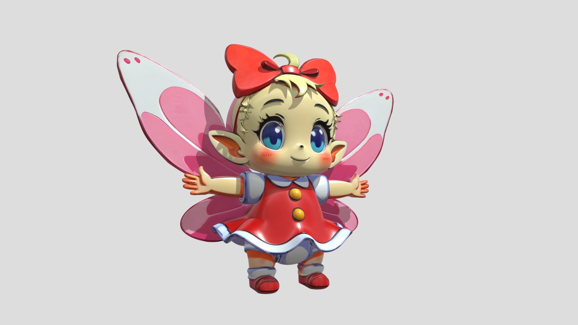 A Choko Baby Fairy (First Stage) - 3D model by jorgebaby (@jorgebaby160 ...