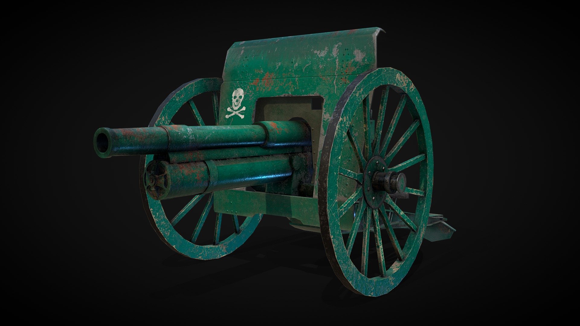 76 mm divisional gun M1902 White army - 3D model by illness88 [153c5cf ...