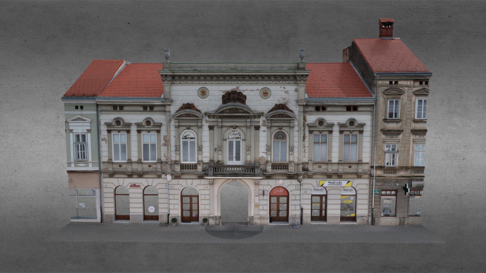 Facade of the Vranyczany Palace in Karlovac - 3D model by GEO-KOM D.O.O ...