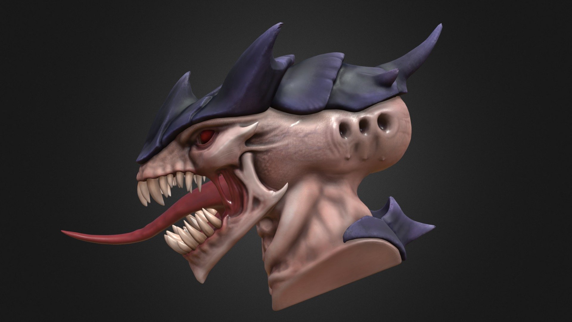 tyranid warrior head - 3D model by svidur (@david.lazaro.x) [1545b10] - Sketchfab