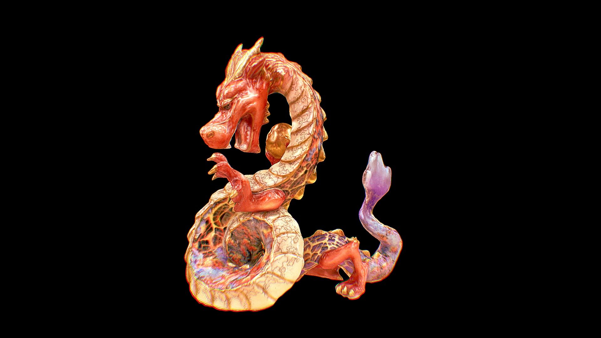 Whirlwind dragon - 16154-0-00 SP774 - 3D model by Herend Porcelain ...