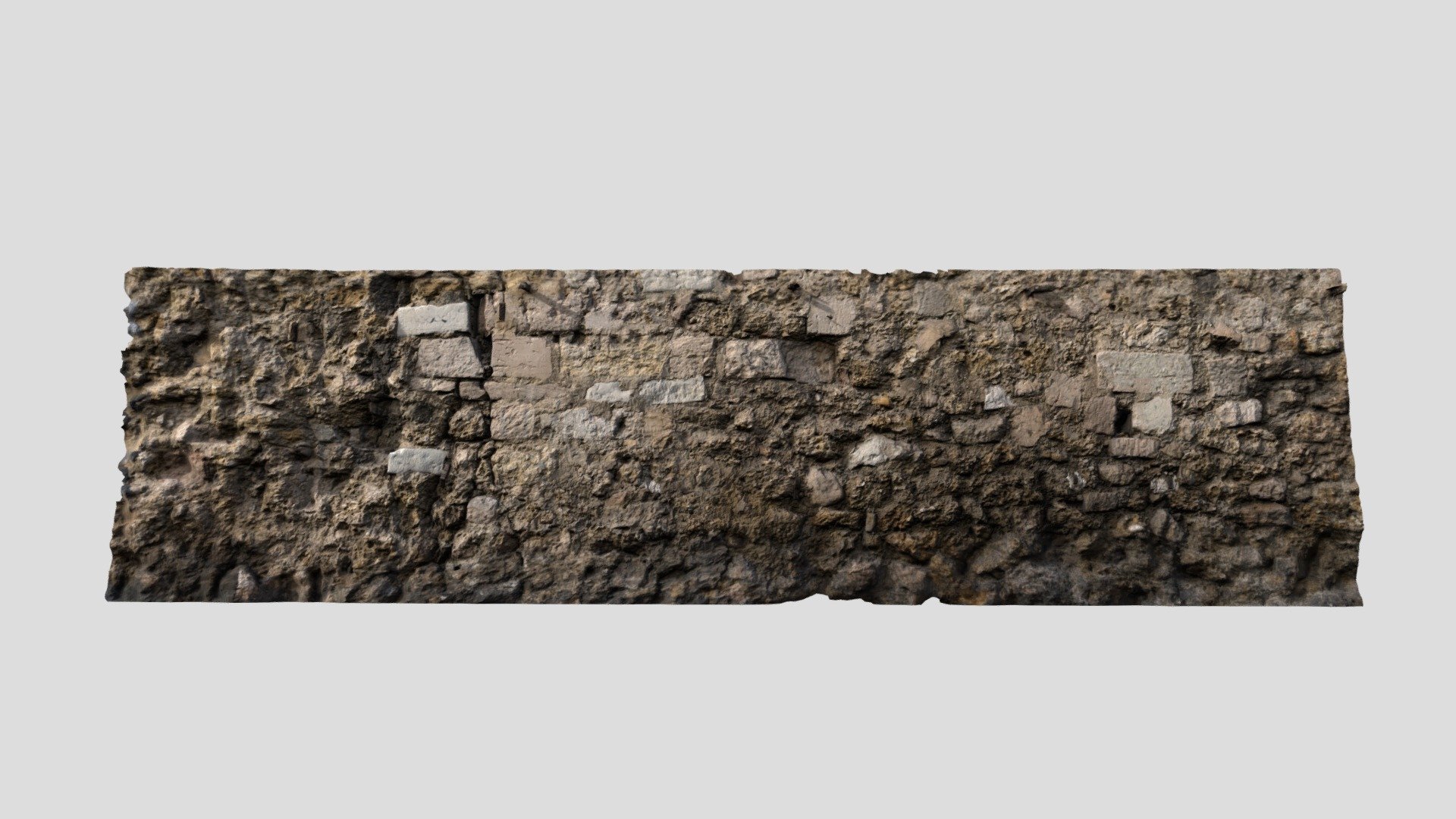 French Street Photoscan : Old Stone Wall 8K - Download Free 3D model by ...