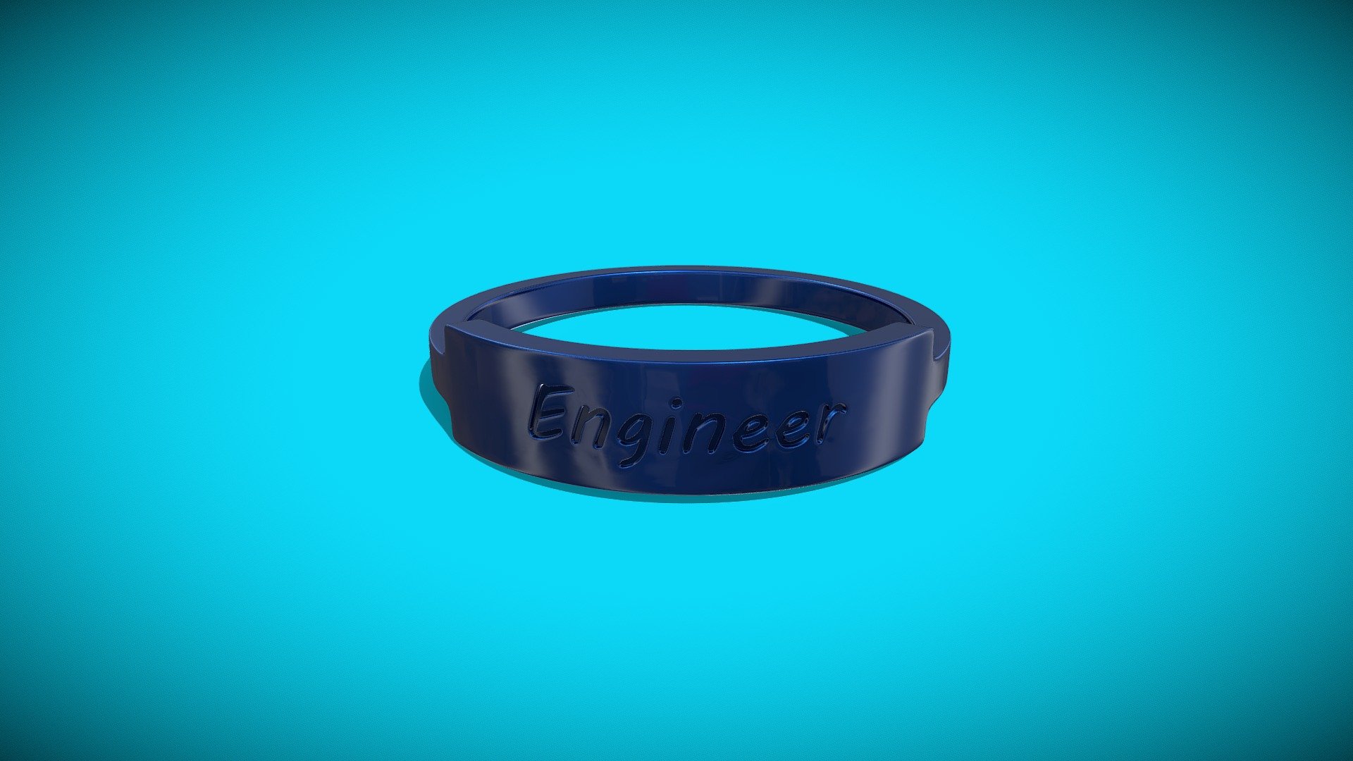 Engineer Ring Female Blue - Buy Royalty Free 3D model by Sandeep ...