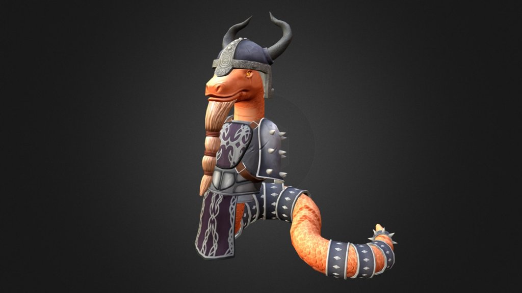 Viking Snake - 3D model by LowlyPoly [154b776] - Sketchfab