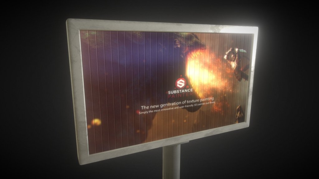 Tri Sign - Rotating Billboard - 3D model by P1NGA [154dffc] - Sketchfab