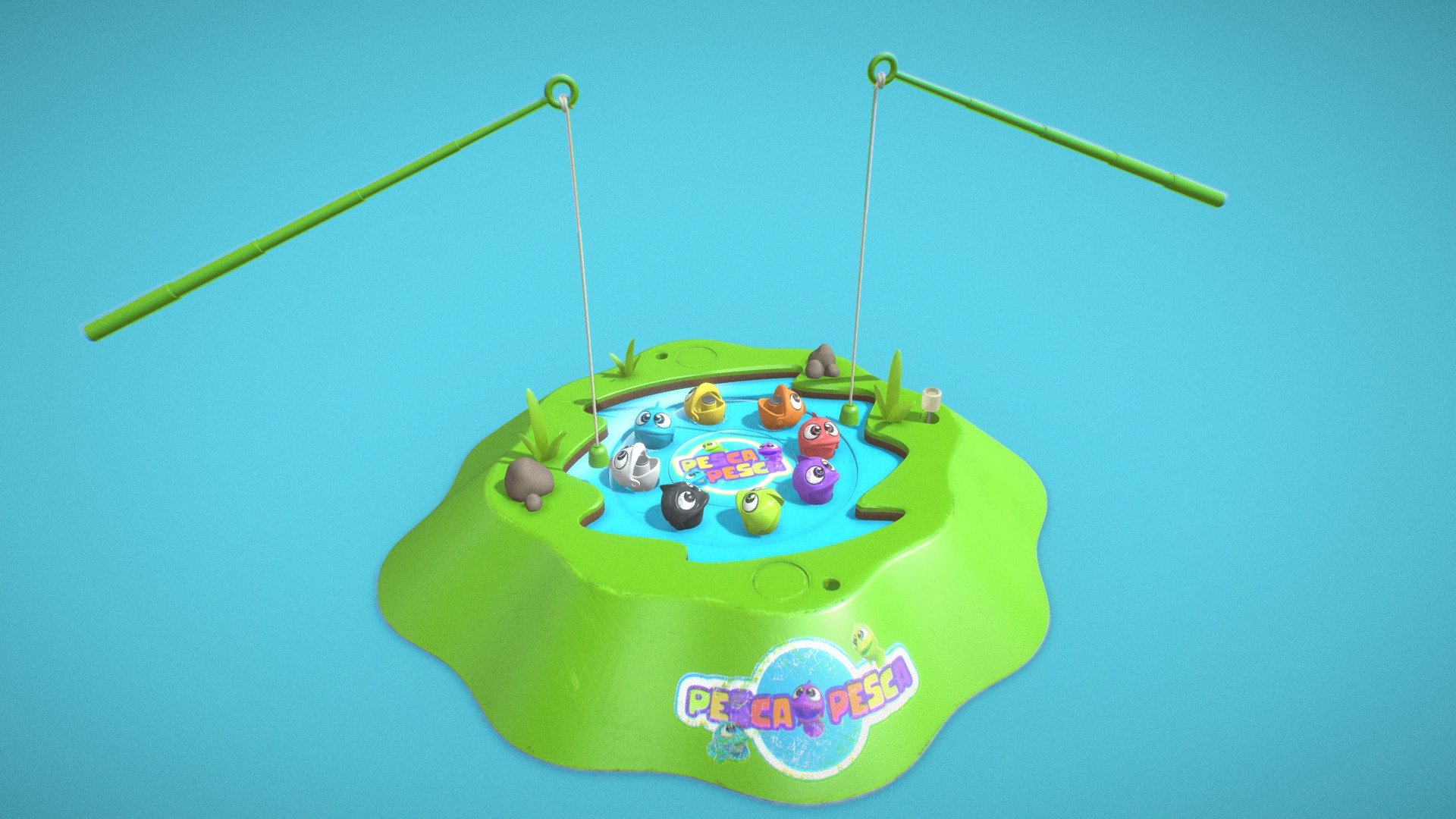 Toy fishing + Maya File (V-ray 6.2) - Buy Royalty Free 3D model by ...
