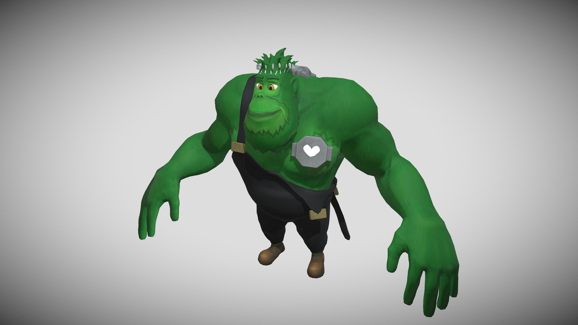 Monster series: gorilla cyborg zombie - 3D model by GAMWILL_assets ...