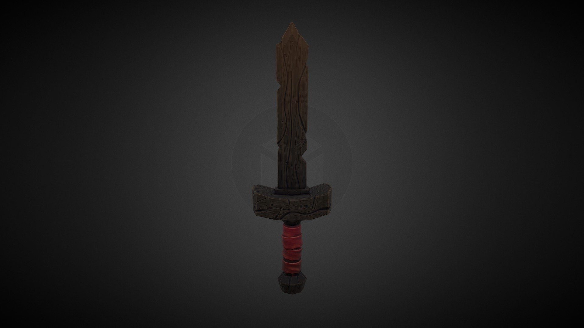 Stylized Wood Sword - Low Poly - 3D model by Renan S Florentino ...