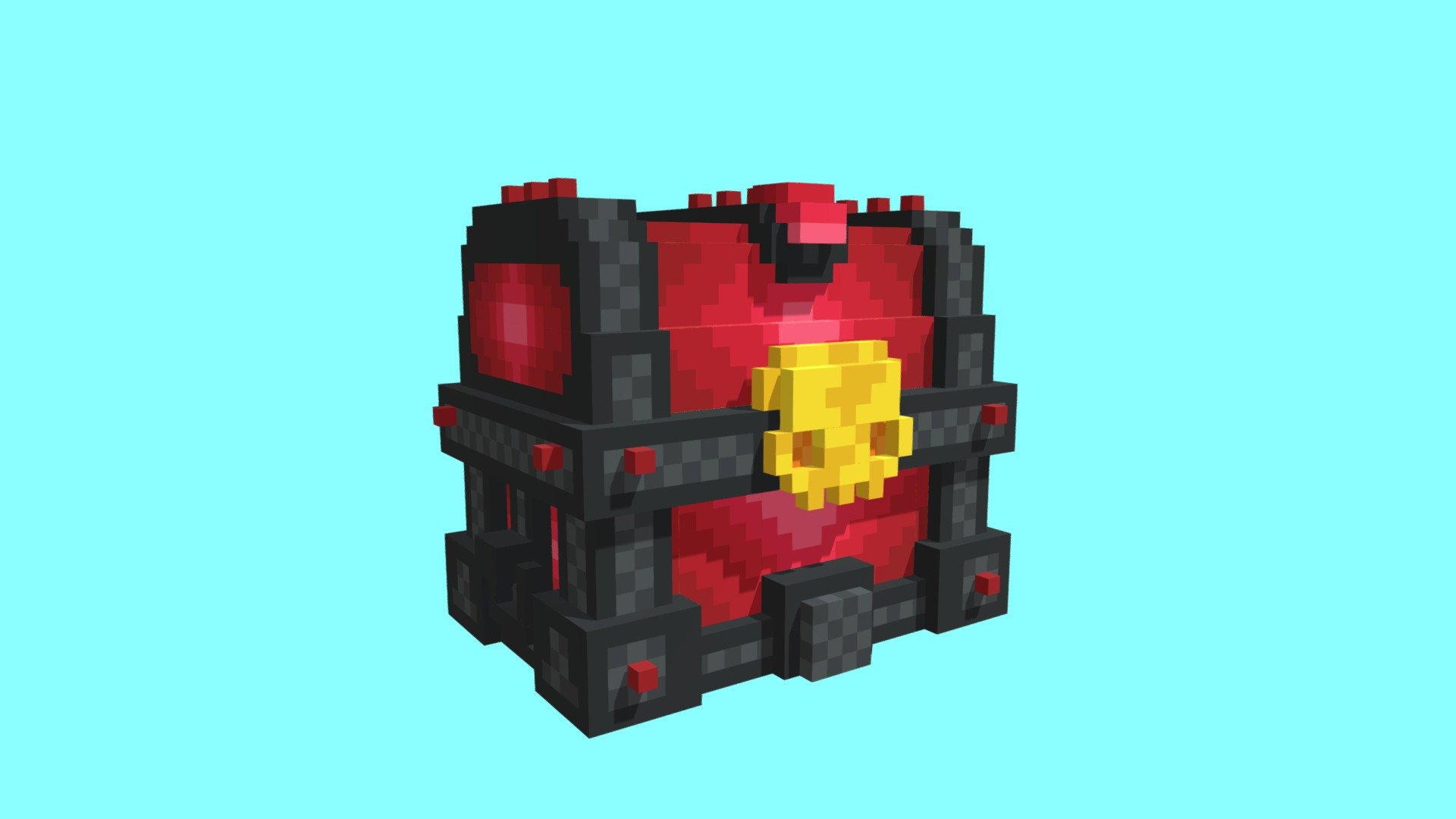 Red Treasure Box - 3D model by MRPEEZ [1554e7d] - Sketchfab