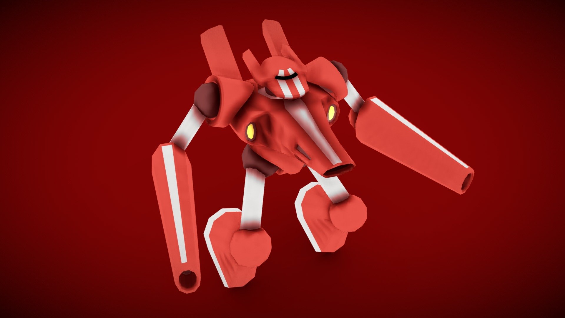Red Mecha - Download Free 3D model by Jacob Quintana (@jacobq1004 ...