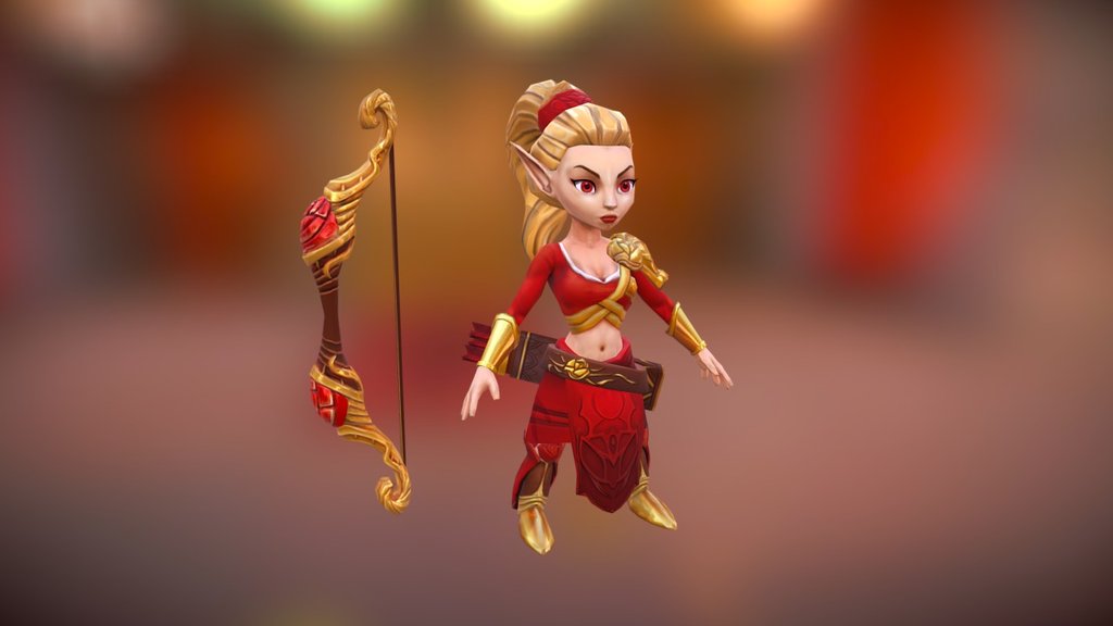 Low Poly Archer - 3D model by Laura Riondet (@laurariondet) [155945d ...