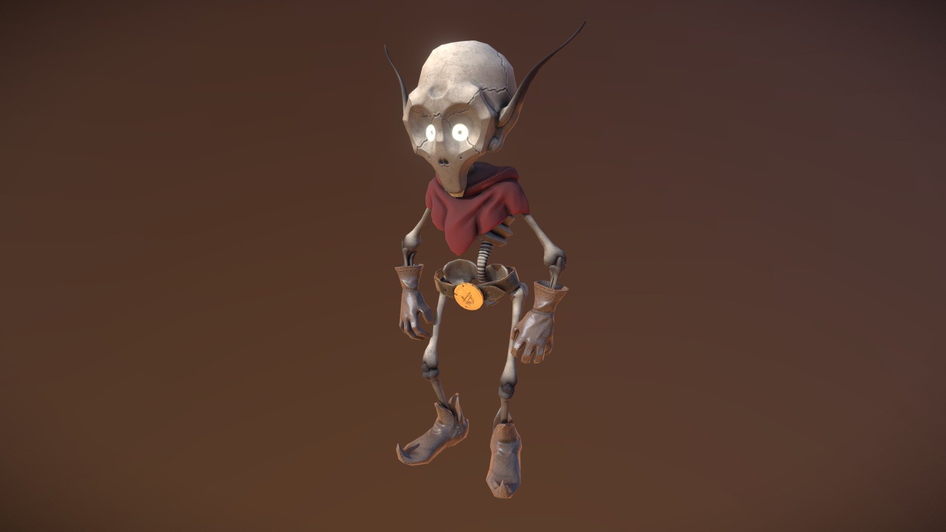 Gobelin skeleton - Idle - 3D model by Luc Morel (@lukemorel) [15604a2 ...