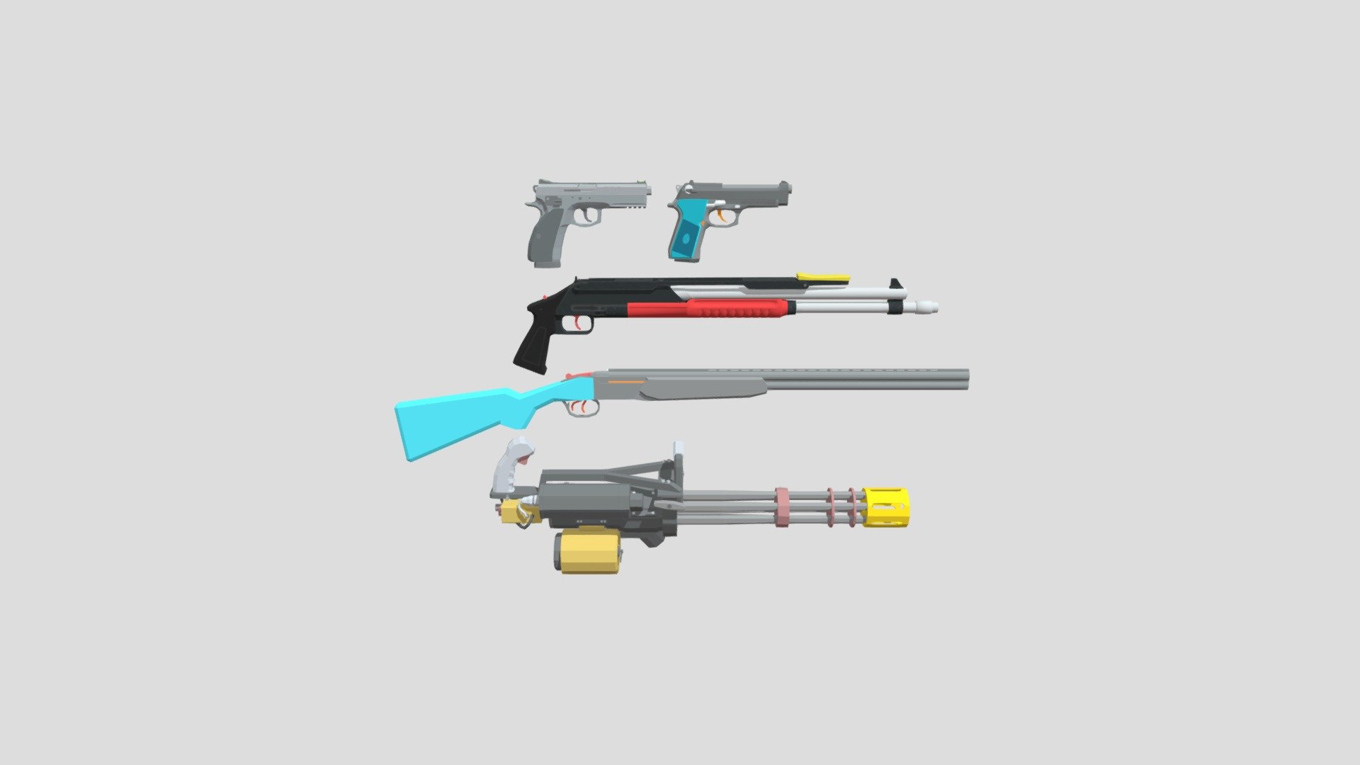 Signalis-ified Weapons - 3D model by Idiotic genius (@Idiotic_genius ...
