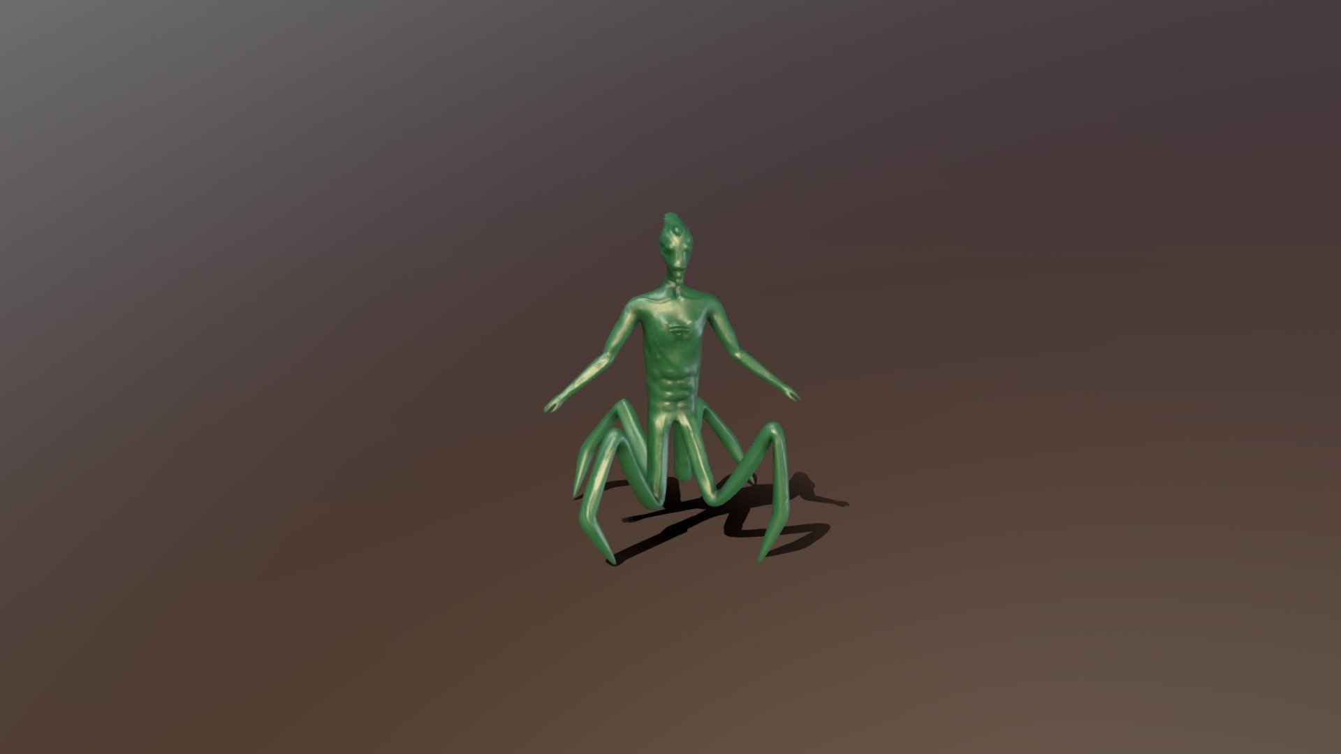 Jumping Alien - 3D model by yanamenacherry [1563377] - Sketchfab
