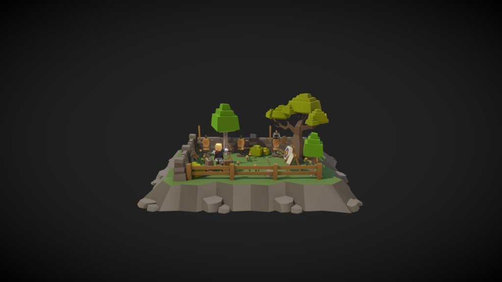 Simple Fantasy Preview. Bard Archer - 3D model by Synty Studios ...
