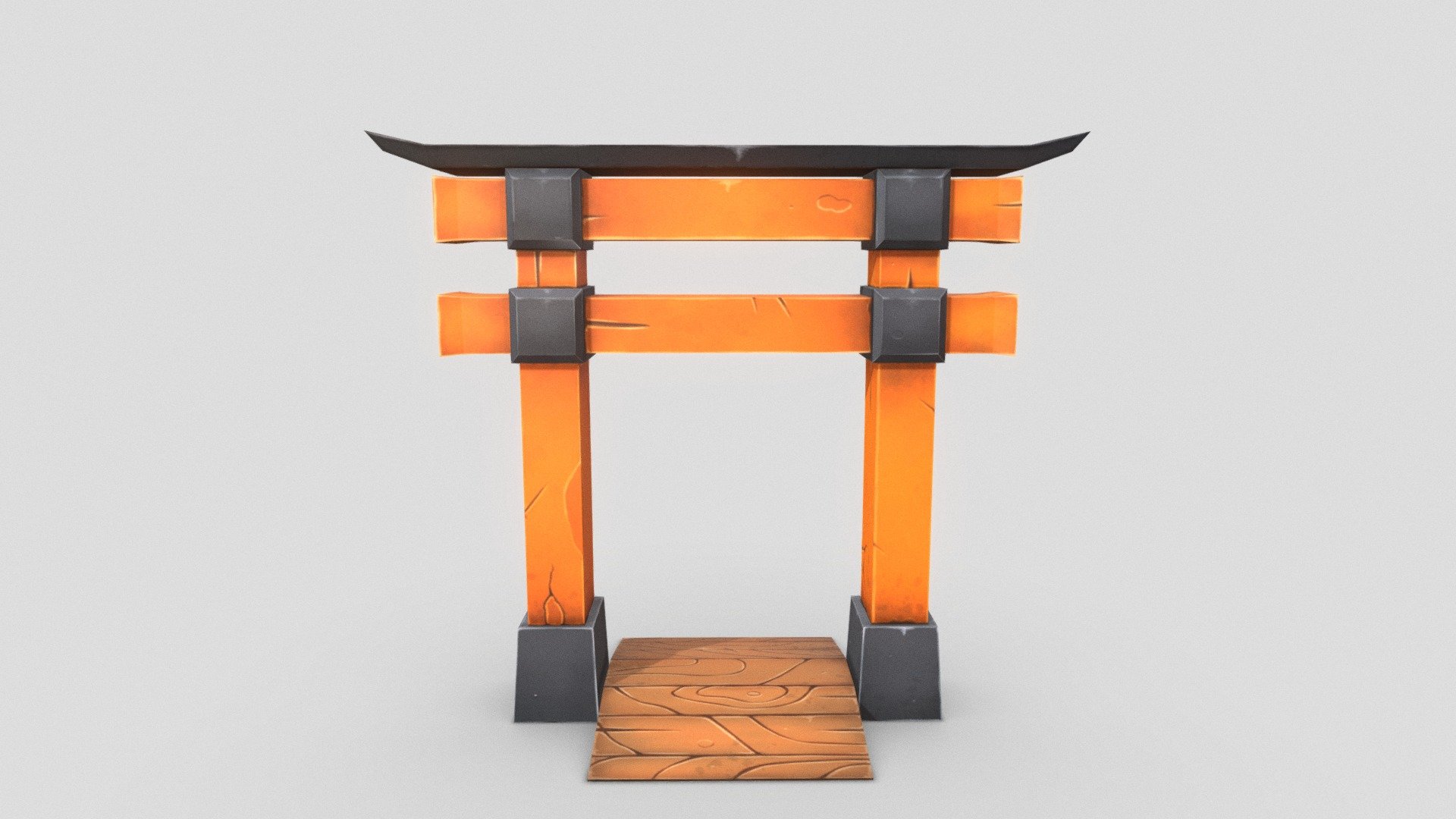 Low Poly Torii - Shrine Gate - 3D model by Ai_iki (@Aiiki) [1567bad ...