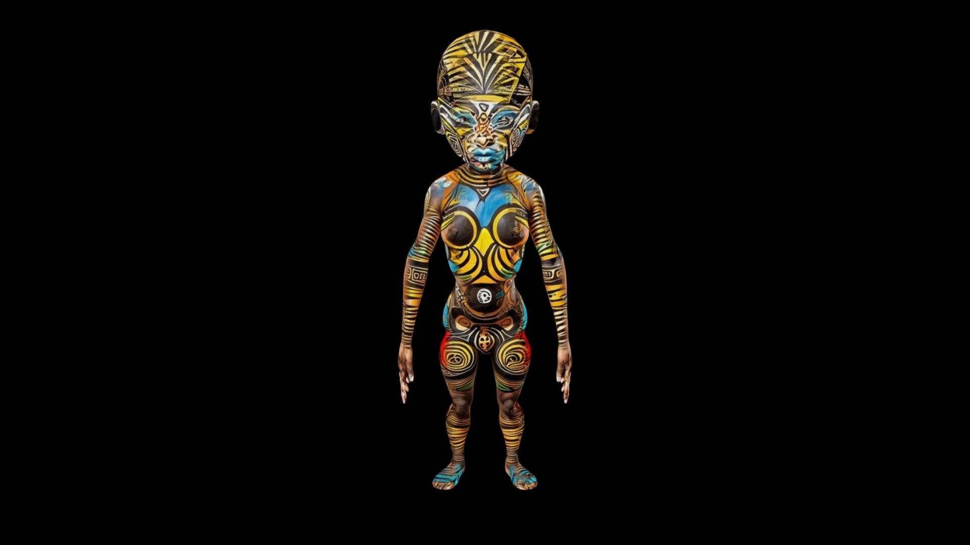 Meshy body painting Alaric Smith - Download Free 3D model by klrxyz ...