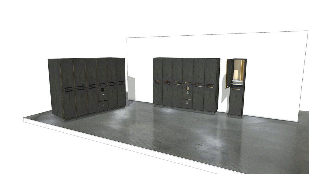 Lockers - A 3D model collection by stykka.com - Sketchfab