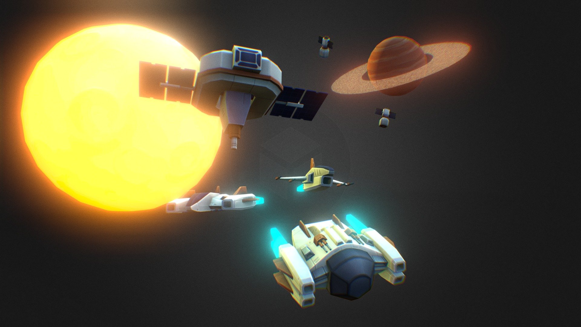 Cube Space Force - Buy Royalty Free 3D model by PolySquid (@PolySquid ...