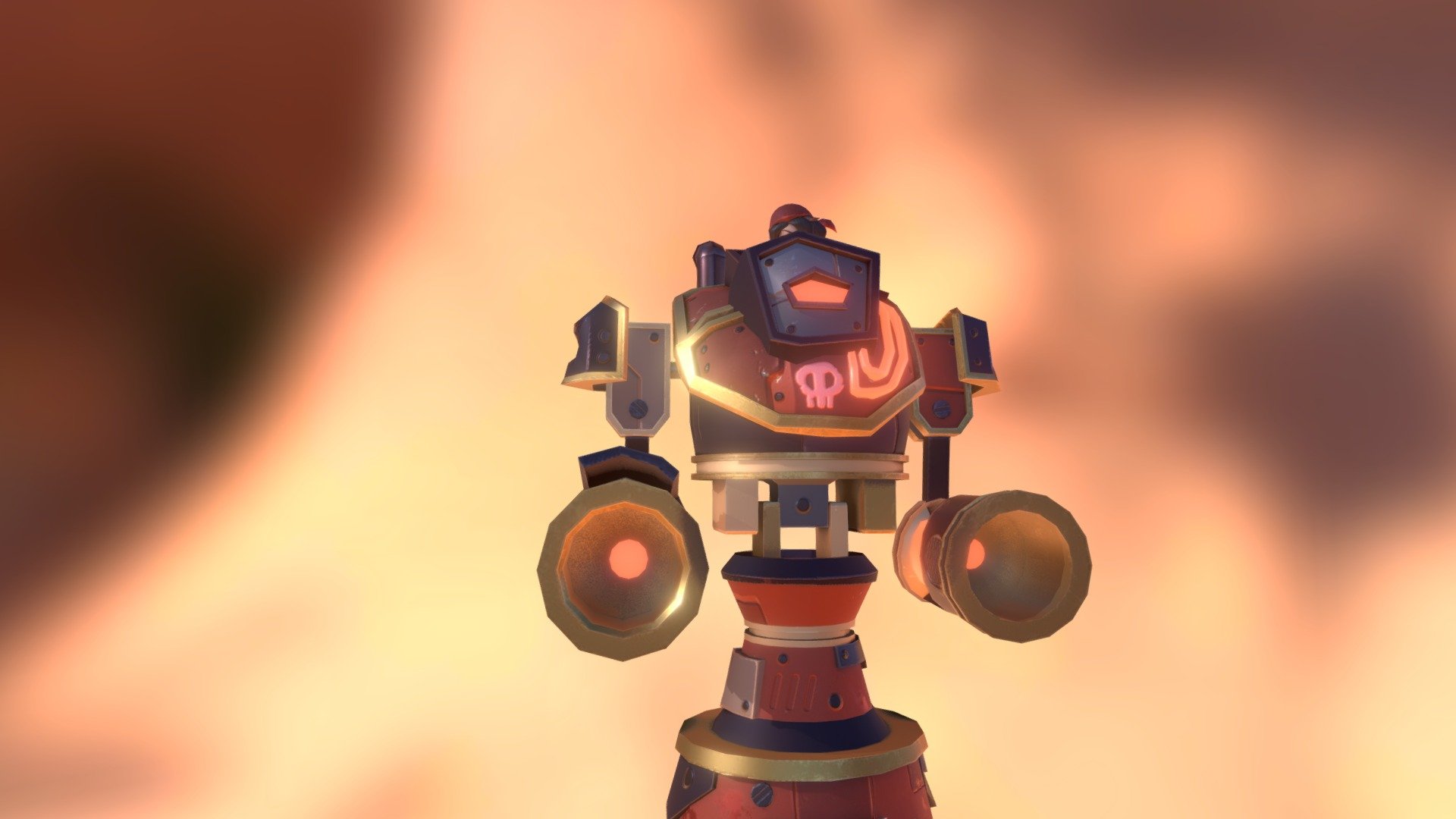 Punky Cyborg Turret - Dancing - 3D model by Charly Kokx (@charlykokx ...