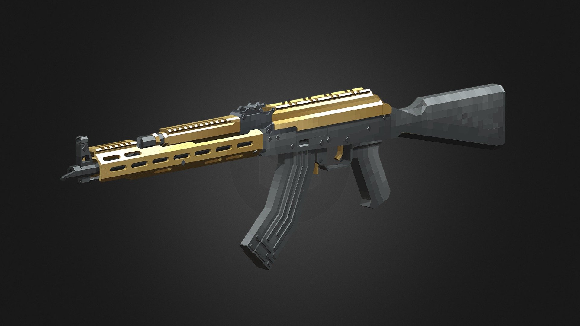 [TACZ] Golden AK-47 - 3D model by ZeroLouise (@Thienlong67) [156e23c ...