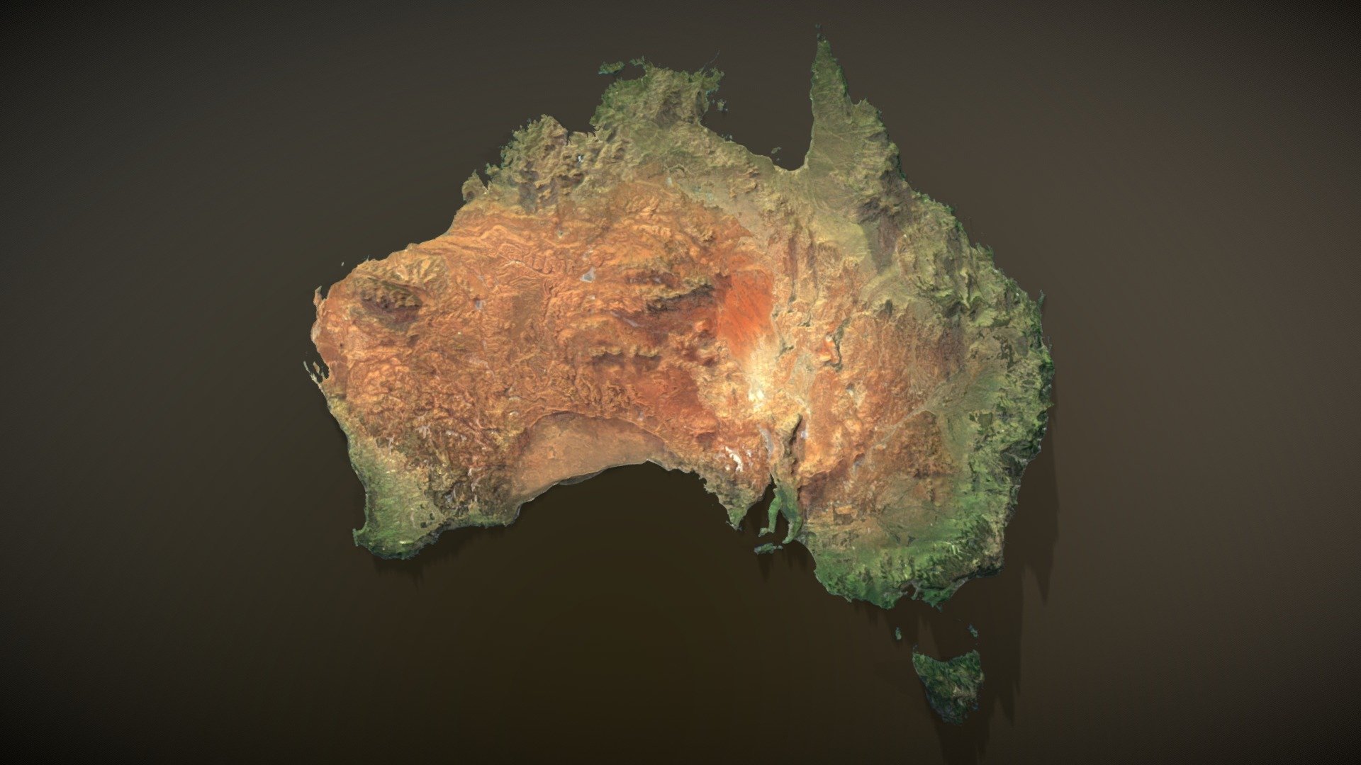 Australia-3D-Model - 3D model by otherspacesprojects [156e73c] - Sketchfab
