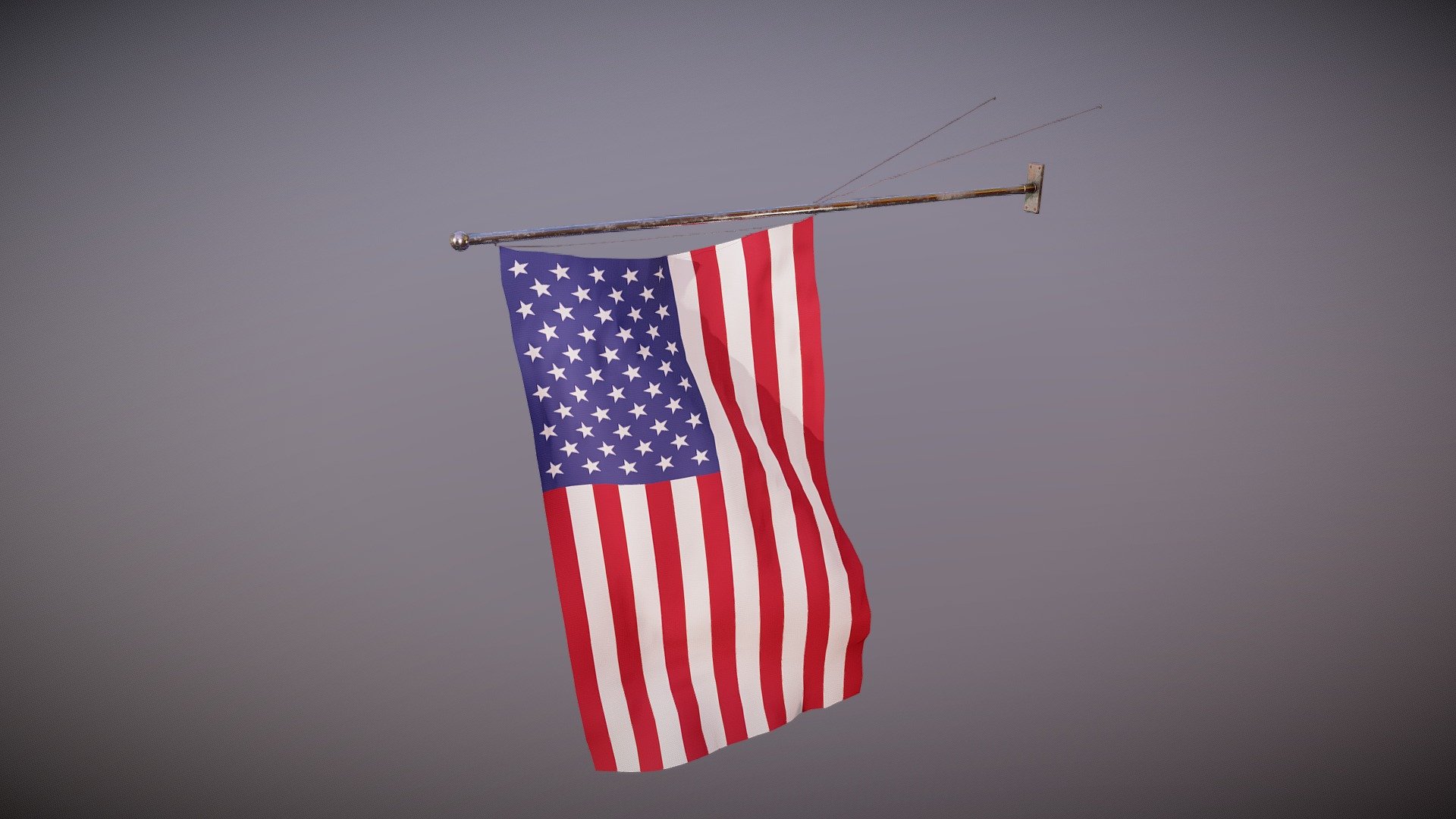 American wall flag - Download Free 3D model by exiS7-Gs [1572016 ...